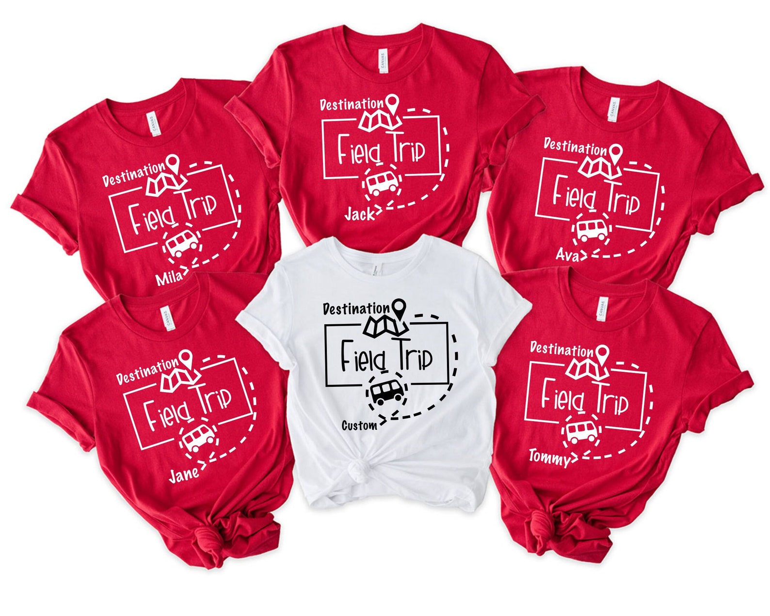 Custom School Field Trip Shirt: Matching Class Trip Tee - Etsy
