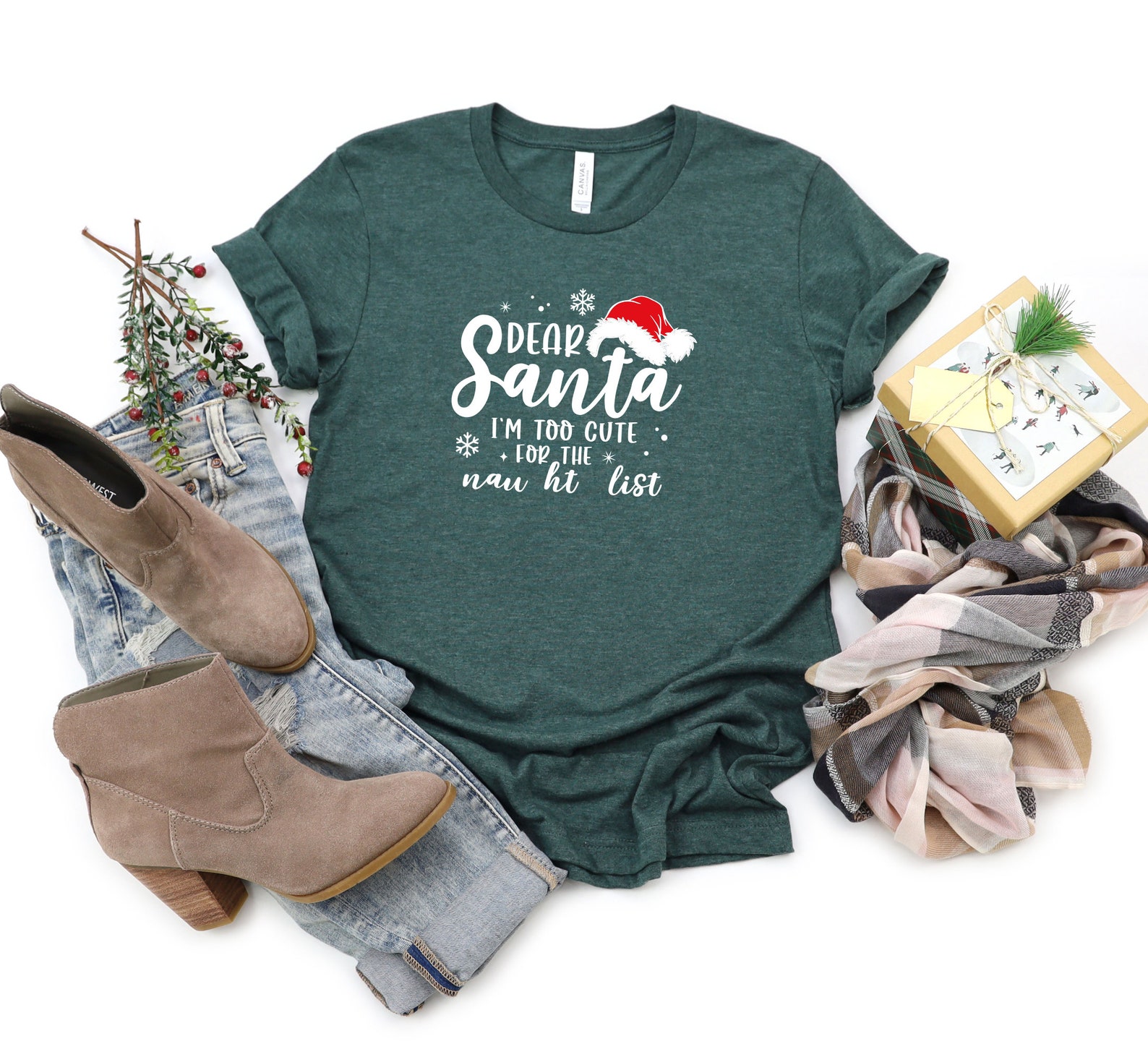 Dear Santa Christmas Shirt: Matching Family Holiday Outfit - Etsy