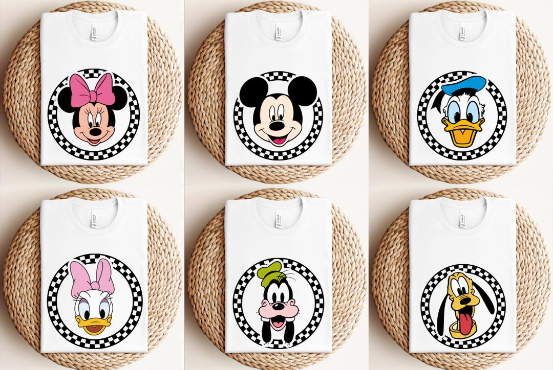 Disney Characters Shirt, Custom Disney Character Shirt, Vintage Disney ...