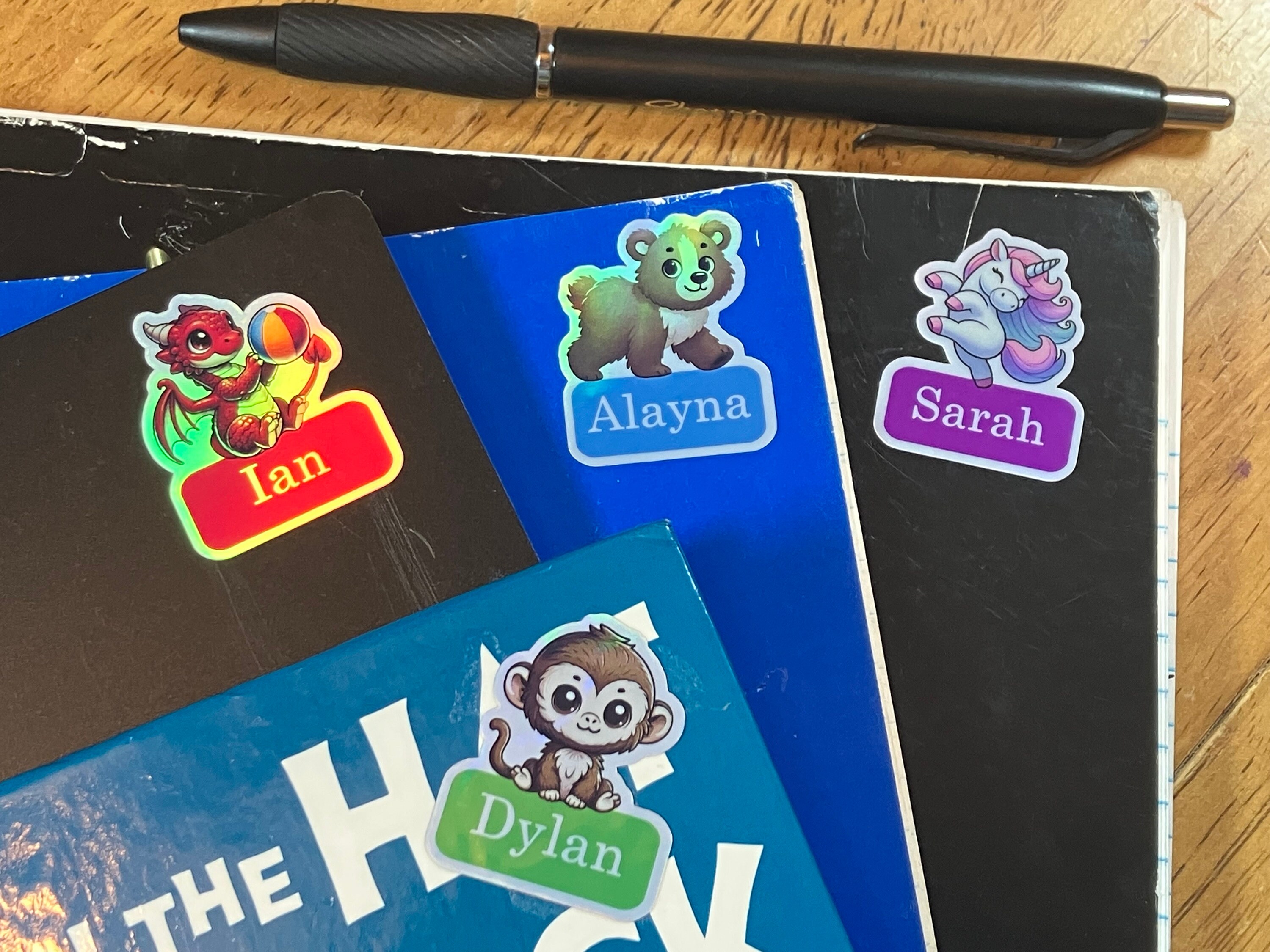 Cute Dragon Labels for Kids, Name Labels for Kids, Cute Daycare Labels ...