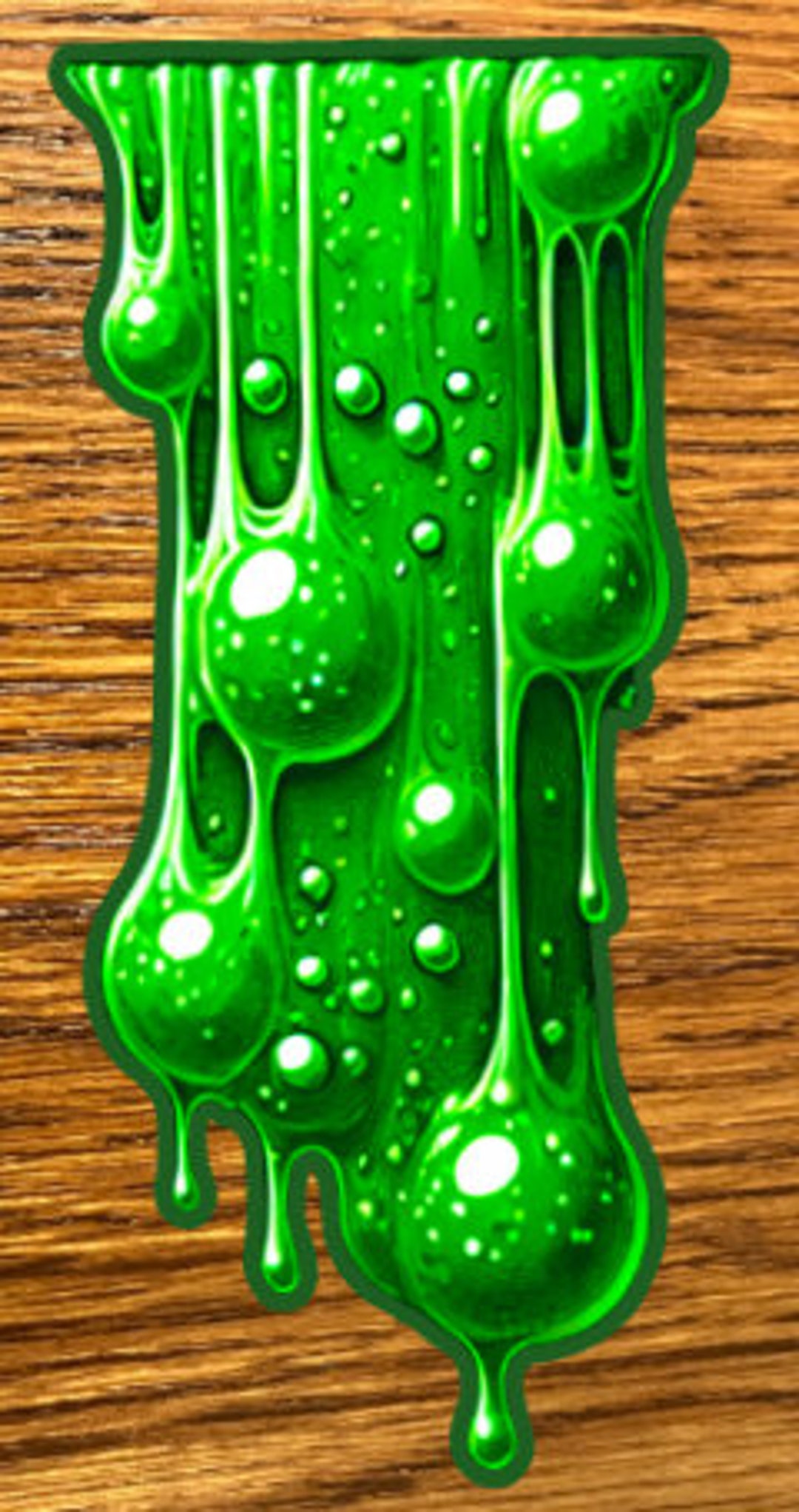 Slime Stickers, Fun Slime Decals, Dripping Slime, Slime Die Cut ...