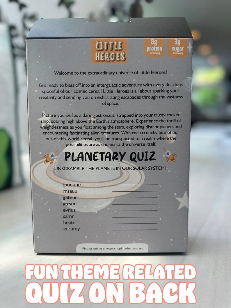 Personalized Cereal Boxes Make Perfect Kids Gift. Includes Your Face ...