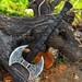 Medieval Warrior Double Headed Battle Axe With Leather Sheath, Labrys ...