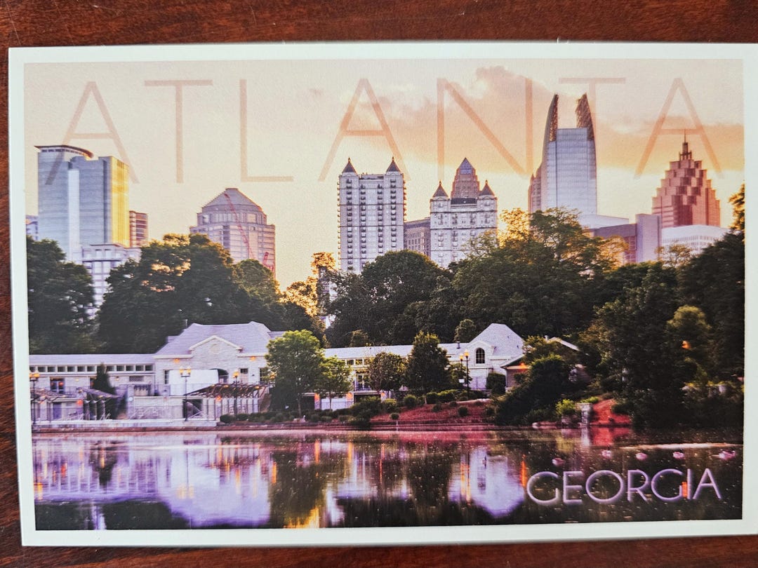 Lantern Press Postcards- Set of 5 Atlanta GEORGIA Cards - Etsy