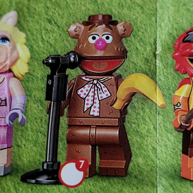LEGO Muppets Minifigure Fozzy Bear - Etsy