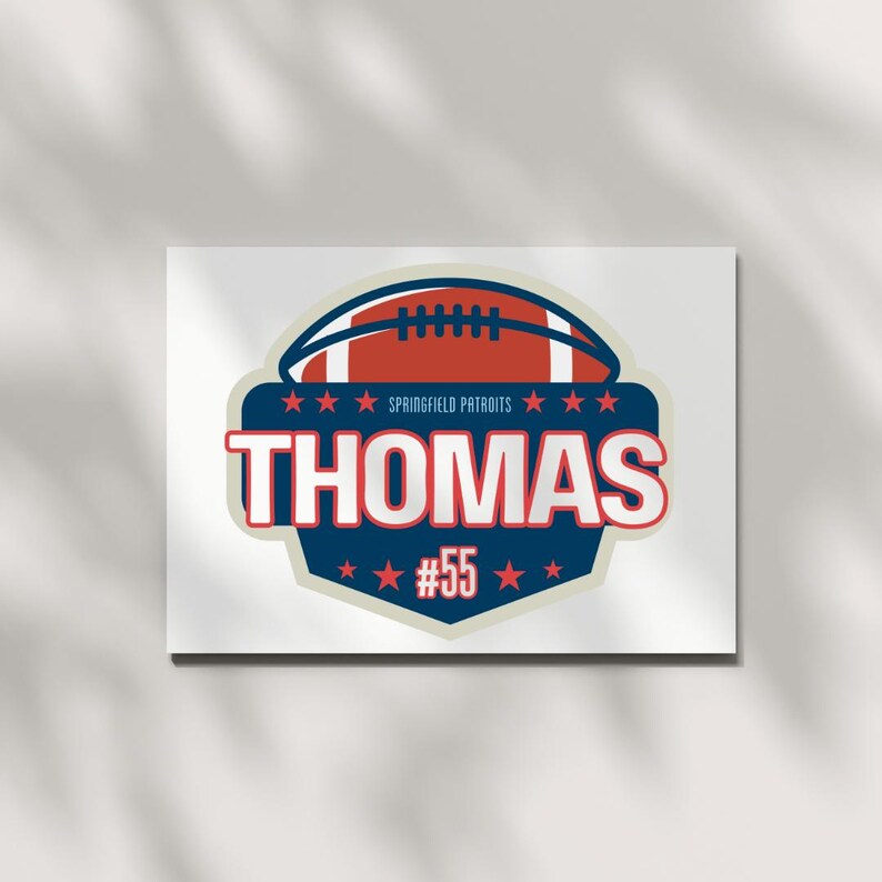 Editable Football Team Door Sign: Canva Template (digital Download) - Etsy