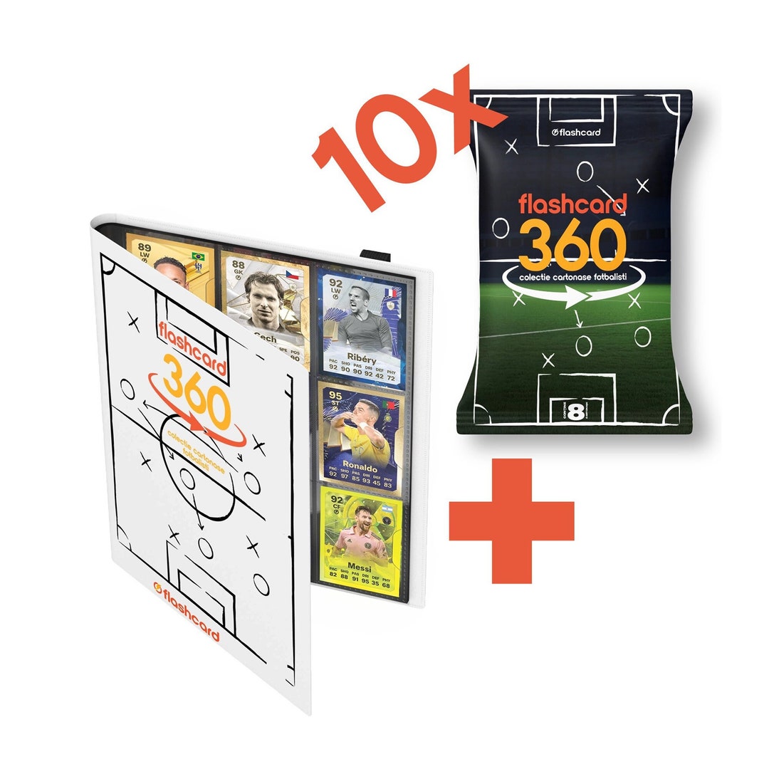 Album 10 Packs of Football Flashcard 360 Cards - Etsy