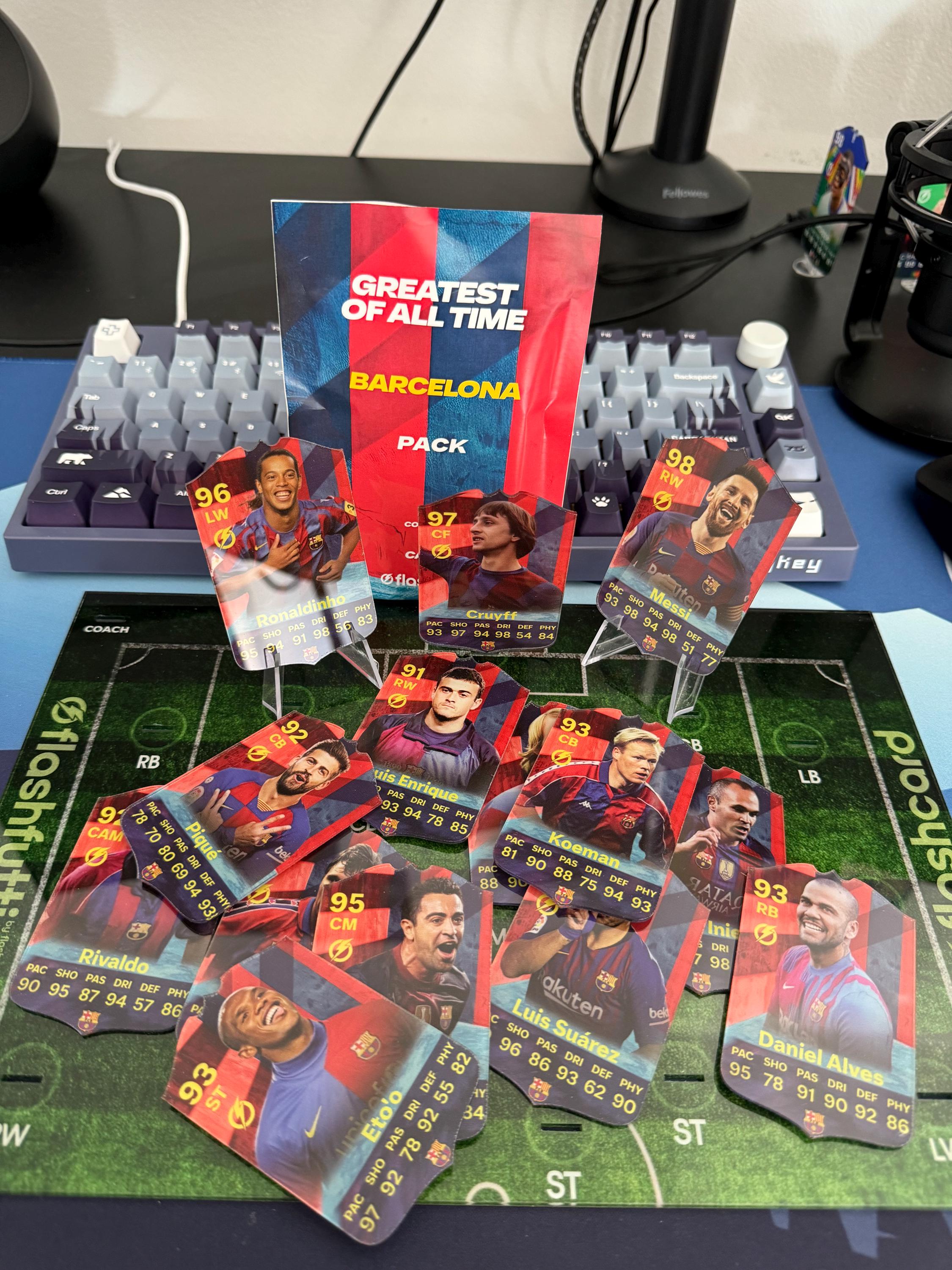 Barcelona Legends Football Cards – Greatest of All Time Soccer Pack - Etsy