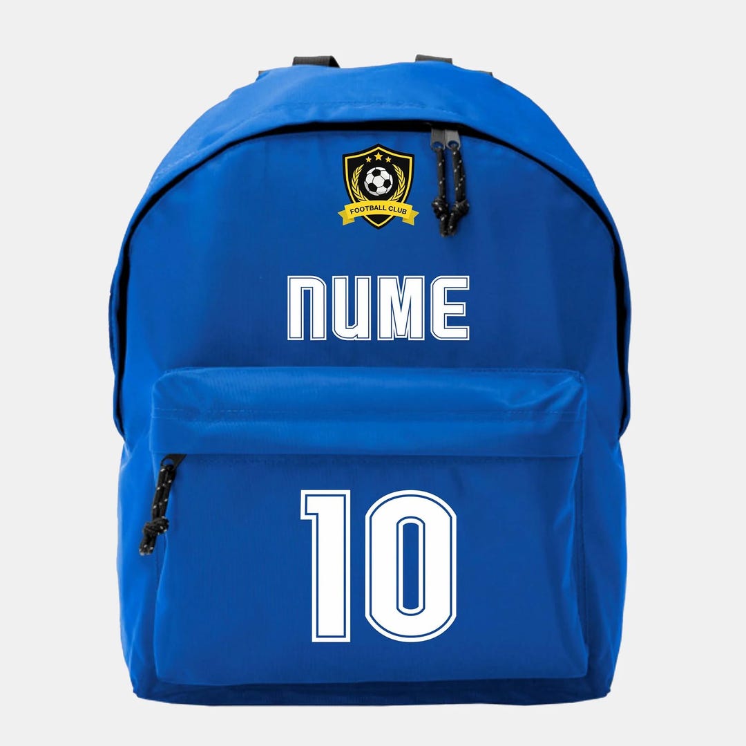 Personalized Soccer Backpack Blaze Blue – Custom Football Bag for Kids ...