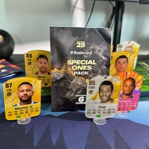 Football Cards Mega Bundle FC25 Pack – 5 Collectible Soccer Cards Packs ...