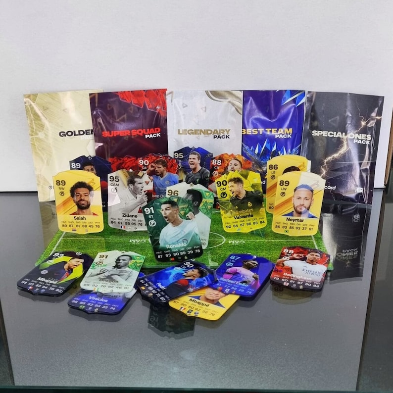 FC26 Soccer Card Mega Bundle – Football Pitch Desk Display - Etsy