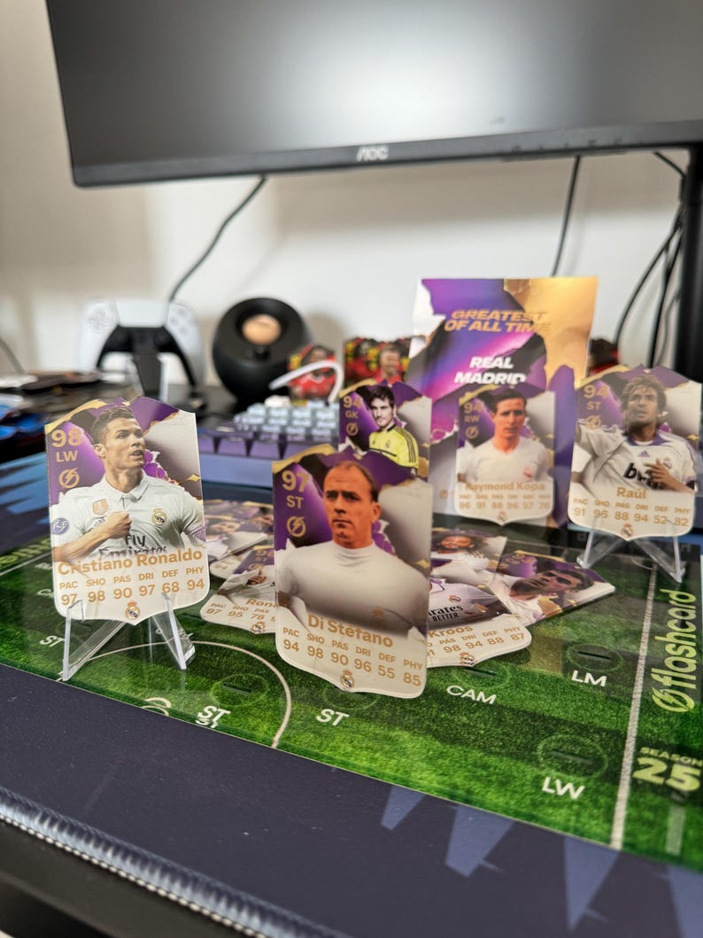 Real Madrid Legends Card Set – Football Collectors Gift - Etsy