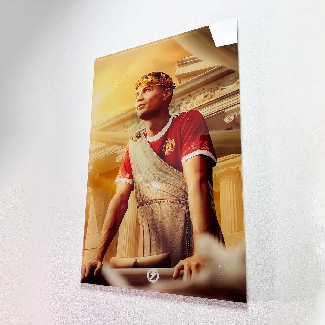 Cristiano Ronaldo Football Legends Wall Art Premium Acrylic Glass Decor ...