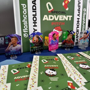 Football Pitch FC24 Advent Calendar With 24 Cards Featuring Top Players ...