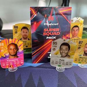 Football Cards Mega Bundle FC25 Pack – 5 Collectible Soccer Cards Packs ...