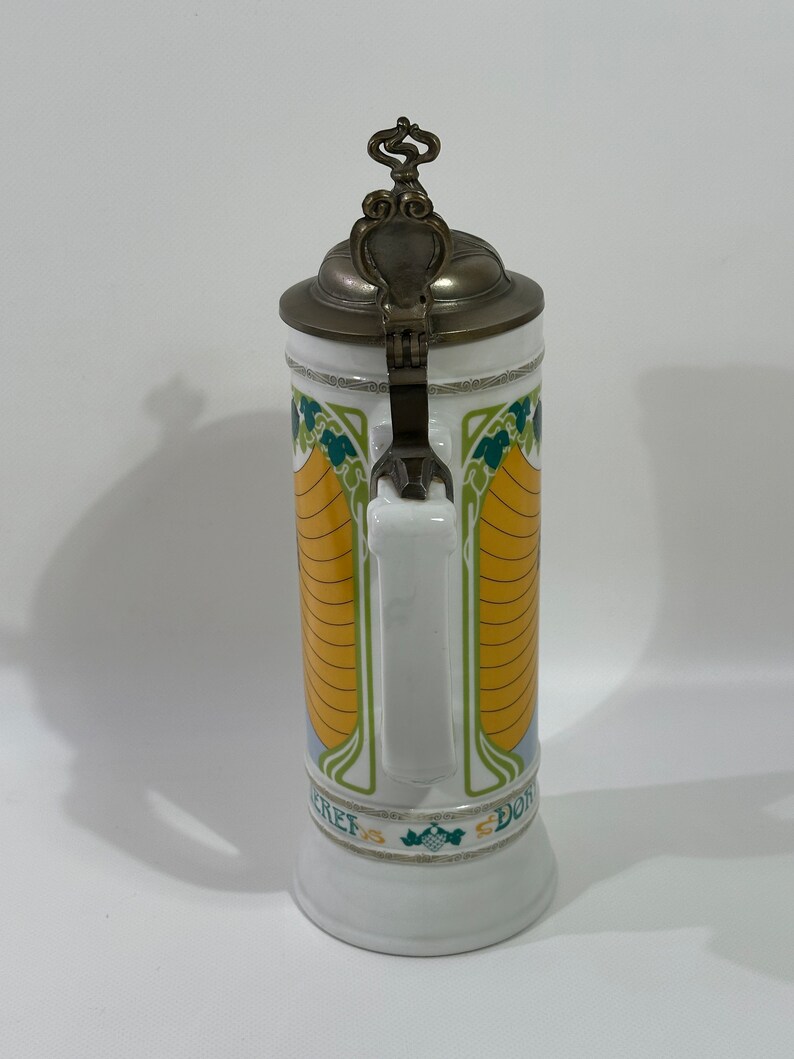 Vintage German Dortmunder Union Brewery 1982 Beer Mug With Pewter Lid ...