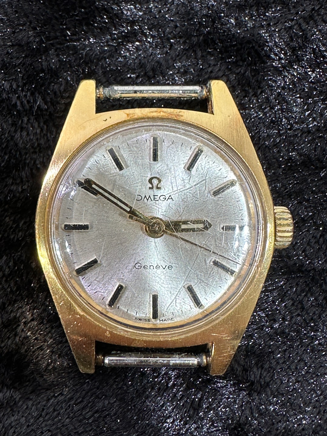 Vintage Omega Geneve 535.014 Ladies Watch Without Strap Hand Winding ...