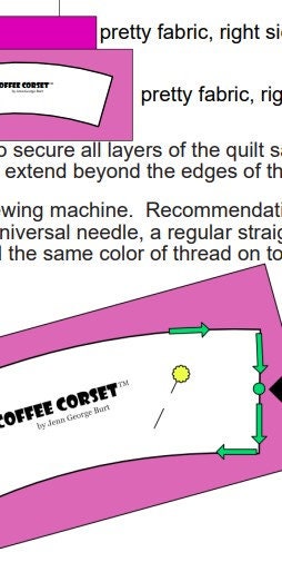 Digital PDF Pattern - Coffee Corset (a Laced Coffee Cup Cozy / Sleeve ...