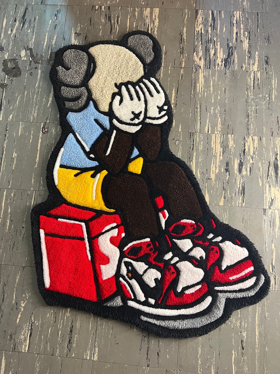 Supreme X KAWS Tufted Rug - Etsy