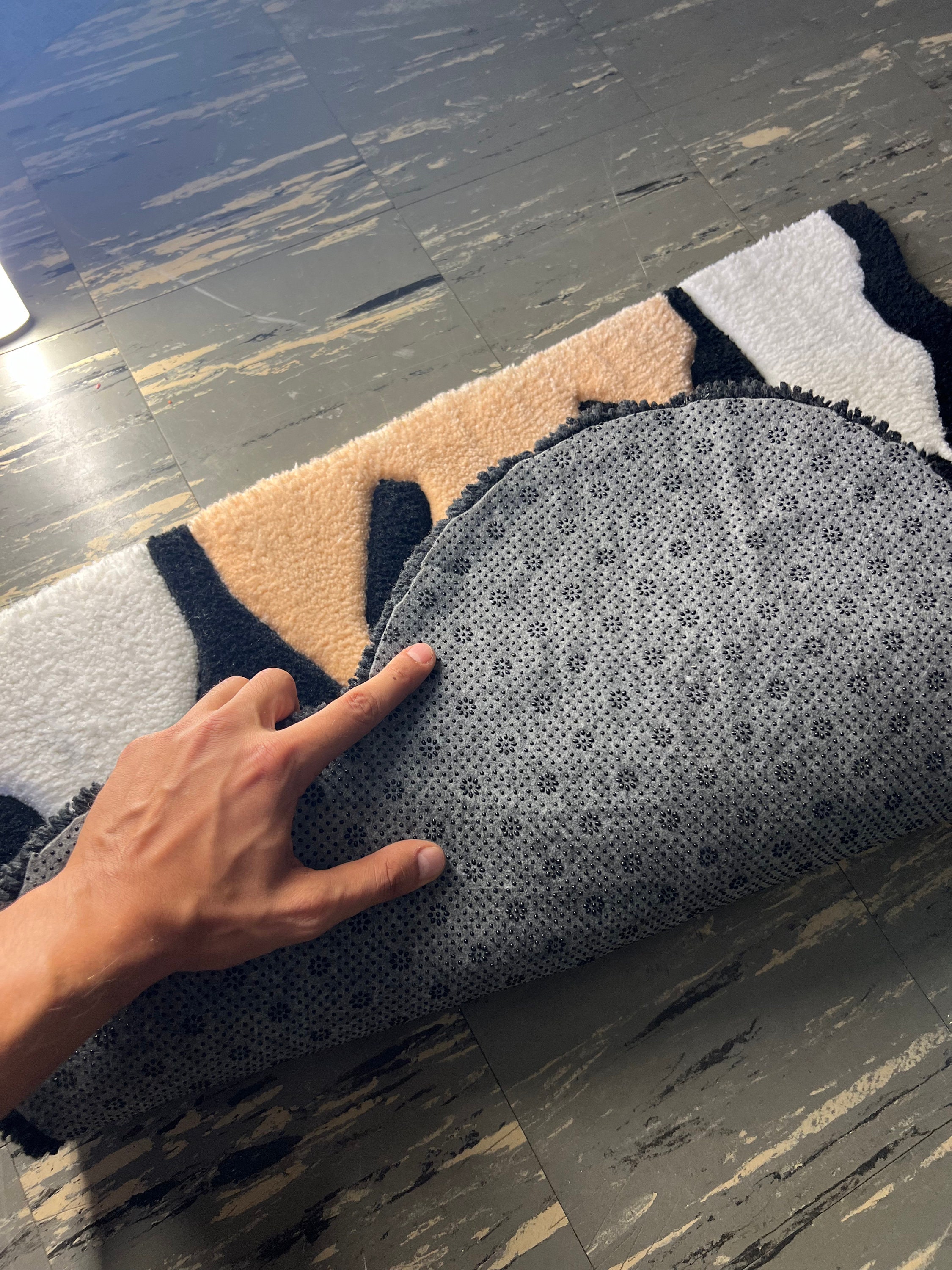 Ghost/b00b Tufted Rug - Etsy