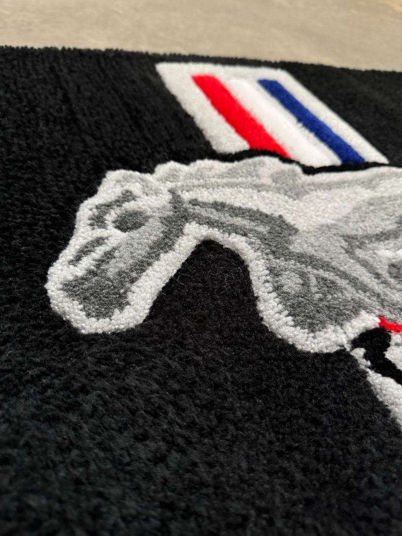 Ford Mustang Logo Handmade Rug - Etsy