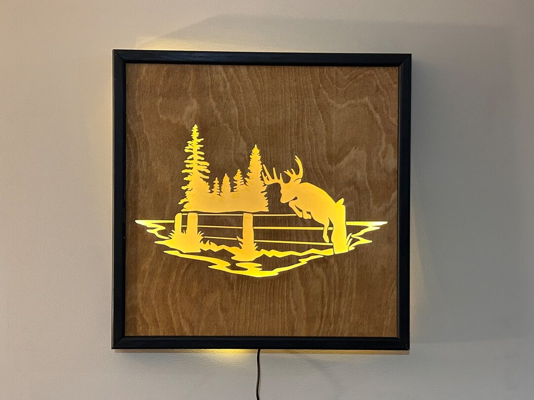 Whitetail Buck Led Sign, Led Buck Sign, Whitetail Buck, Deer Hunting ...