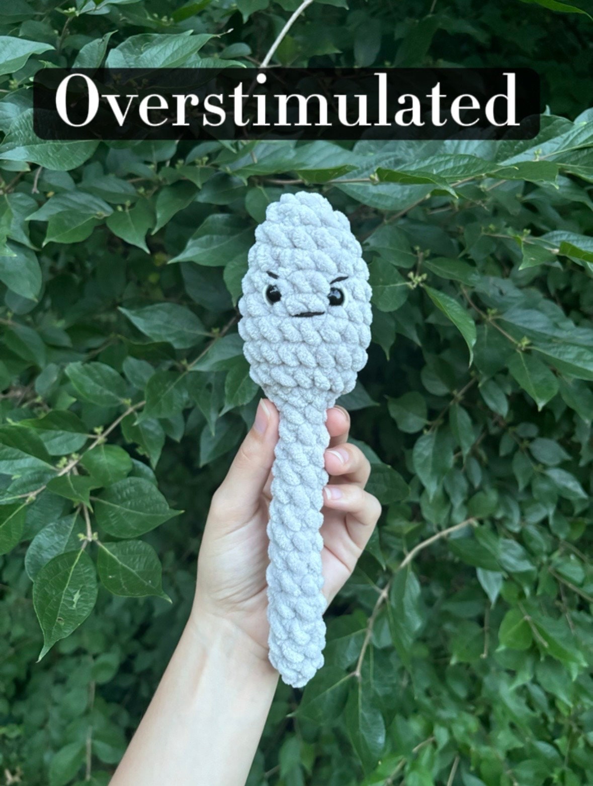 Crochet Emotional Support Spoon Plushie, Handmade Amigurumi - Etsy