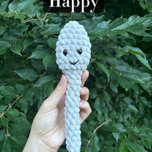 Crochet Emotional Support Spoon Plushie, Handmade Amigurumi - Etsy