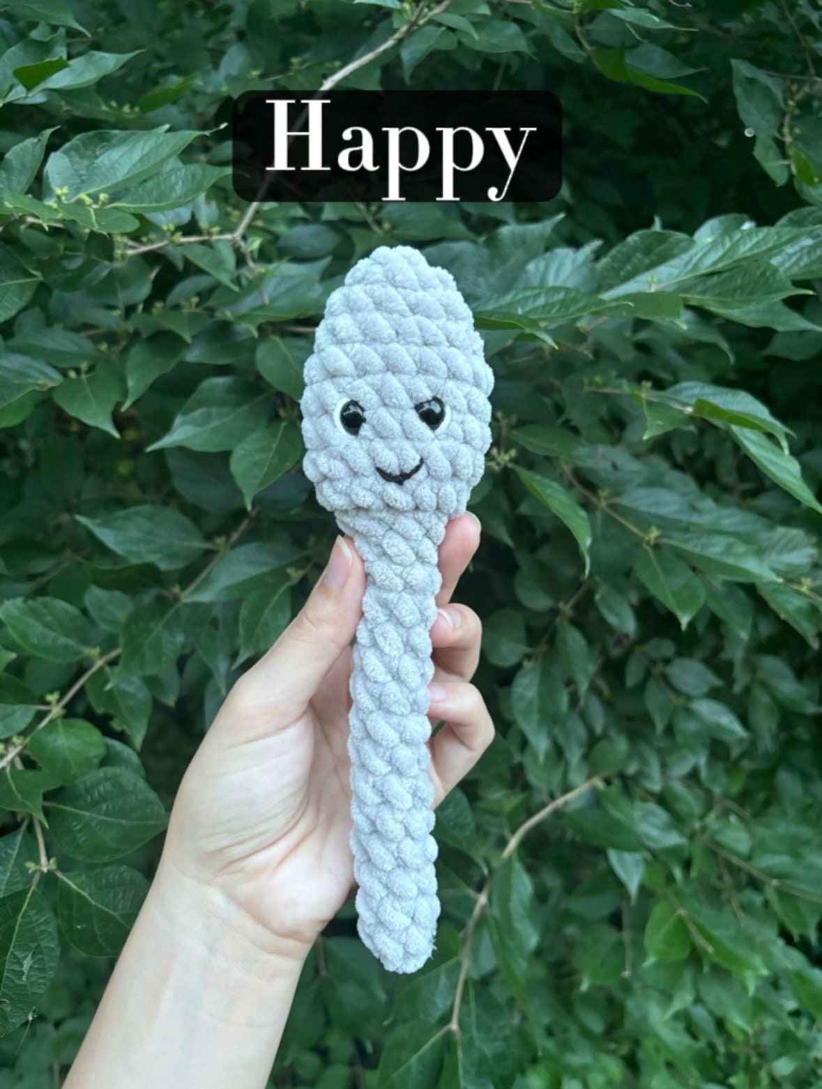 Crochet Emotional Support Spoon Plushie, Handmade Amigurumi - Etsy