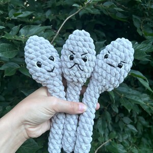 Crochet Emotional Support Spoon Plushie, Handmade Amigurumi - Etsy