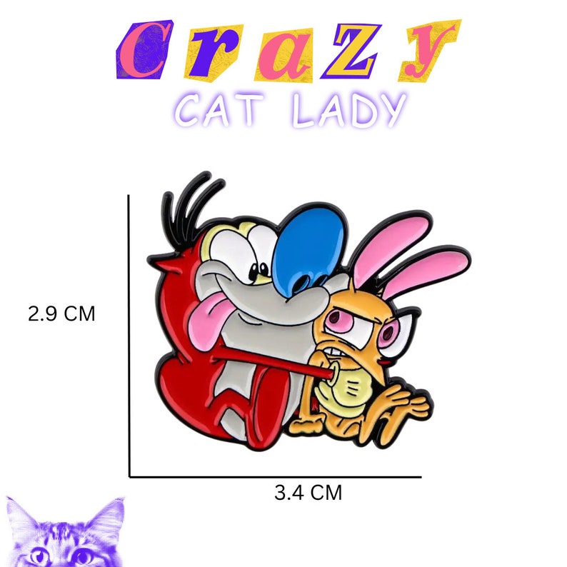 Classic Cartoon Enamel Pin Cartoon Lovers Cartoon Character Gifts ...