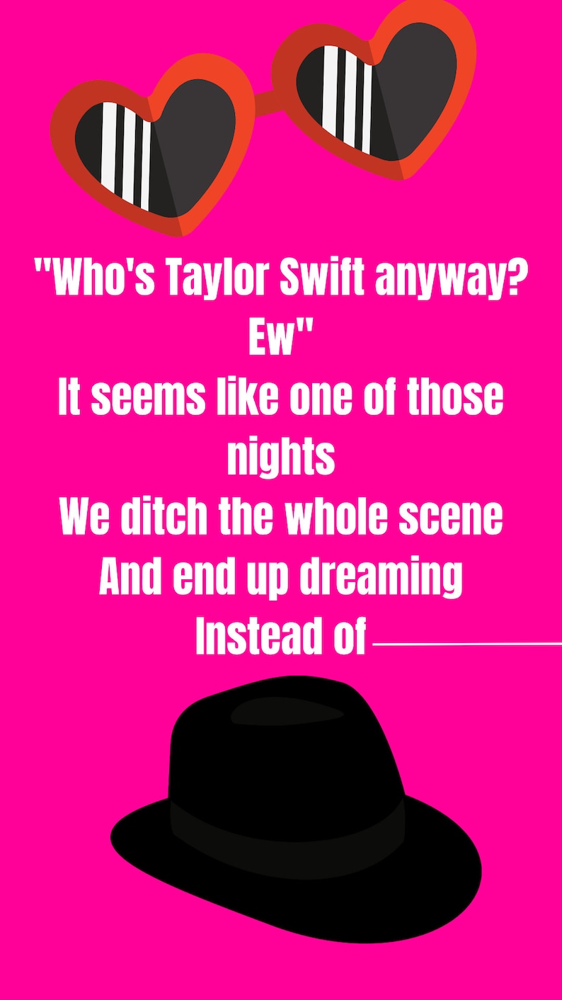Taylor Swift Themed Scavenger Hunt - Etsy
