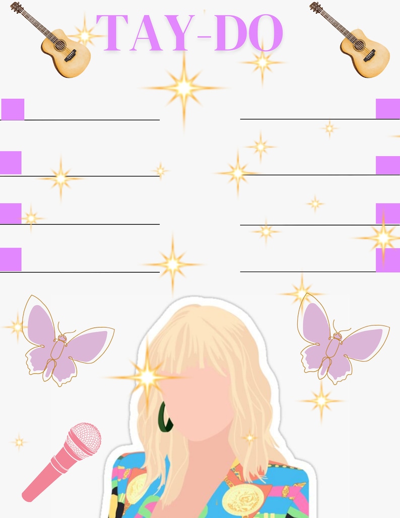 Taylor Swift Tay-do List - Etsy