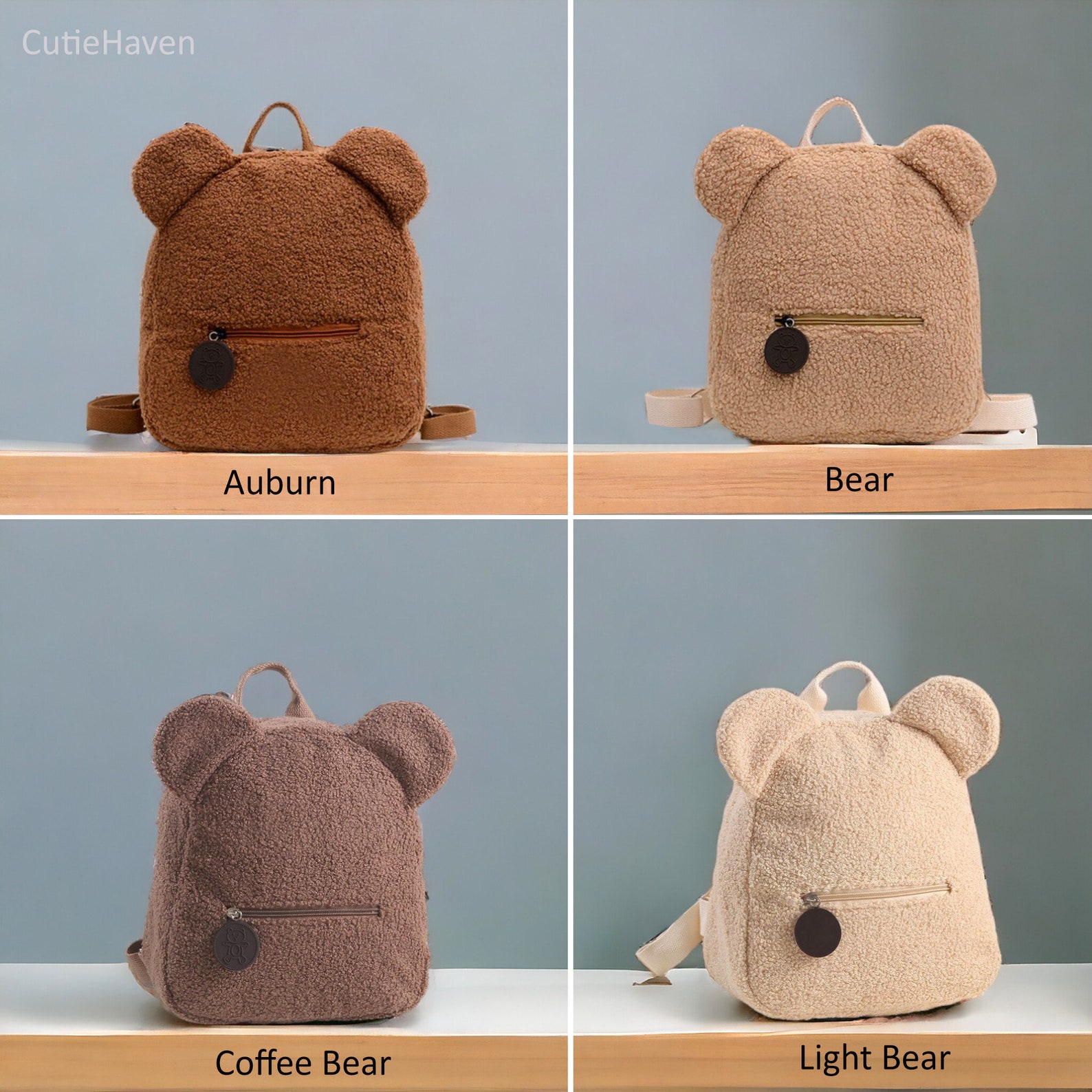 Personalized Embroidered Backpack Plush Bear Shoulder Bag Teddy Bear ...