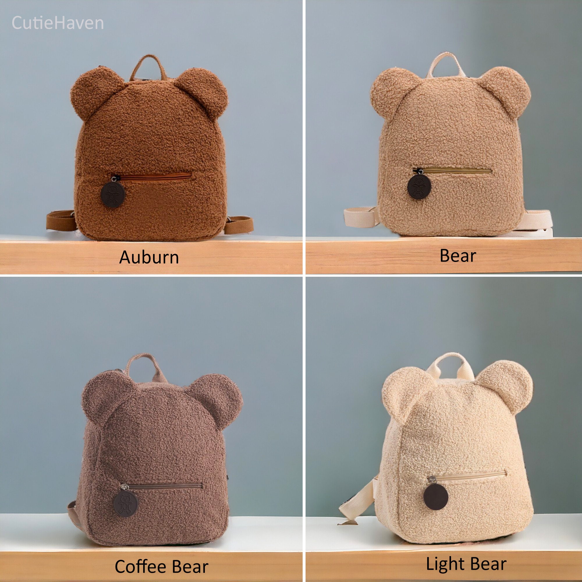 Personalized Embroidered Backpack Plush Bear Shoulder Bag Teddy Bear ...