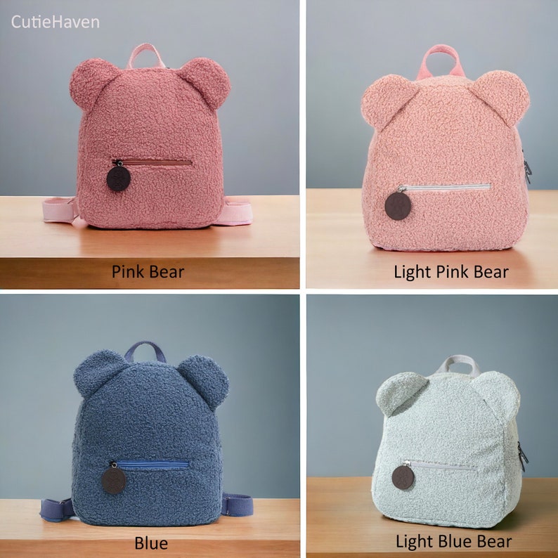 Personalized Embroidered Backpack Plush Bear Shoulder Bag Teddy Bear ...