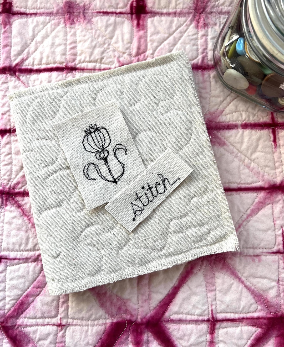 Slow Stitch Book 6x6 With Soft Canvas Pages Blank Base Fabric Journal ...