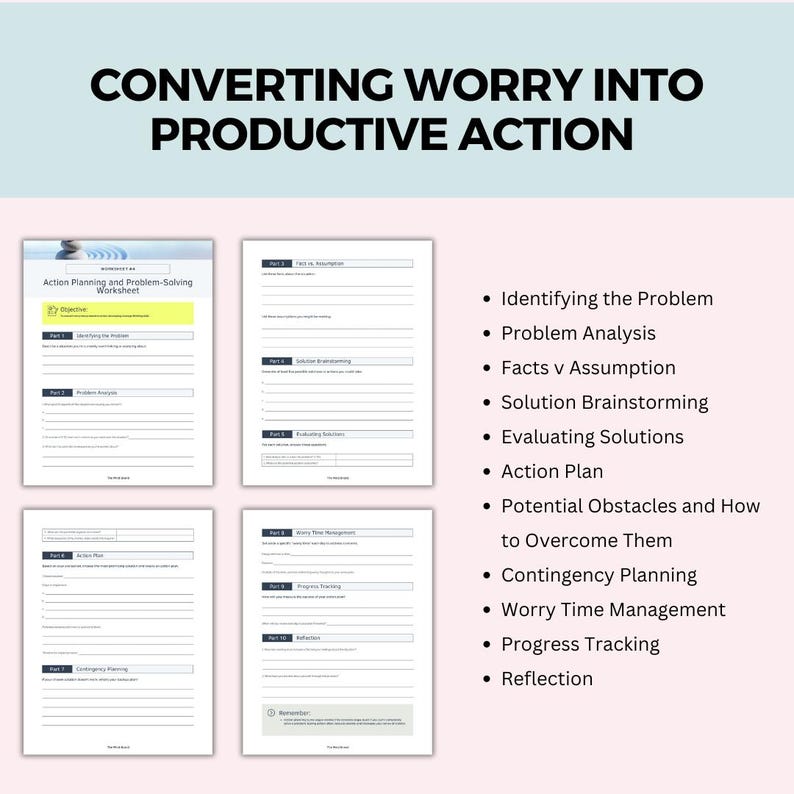 Stop Overthinking Workbook, Personal Development, Self-help Workbook ...