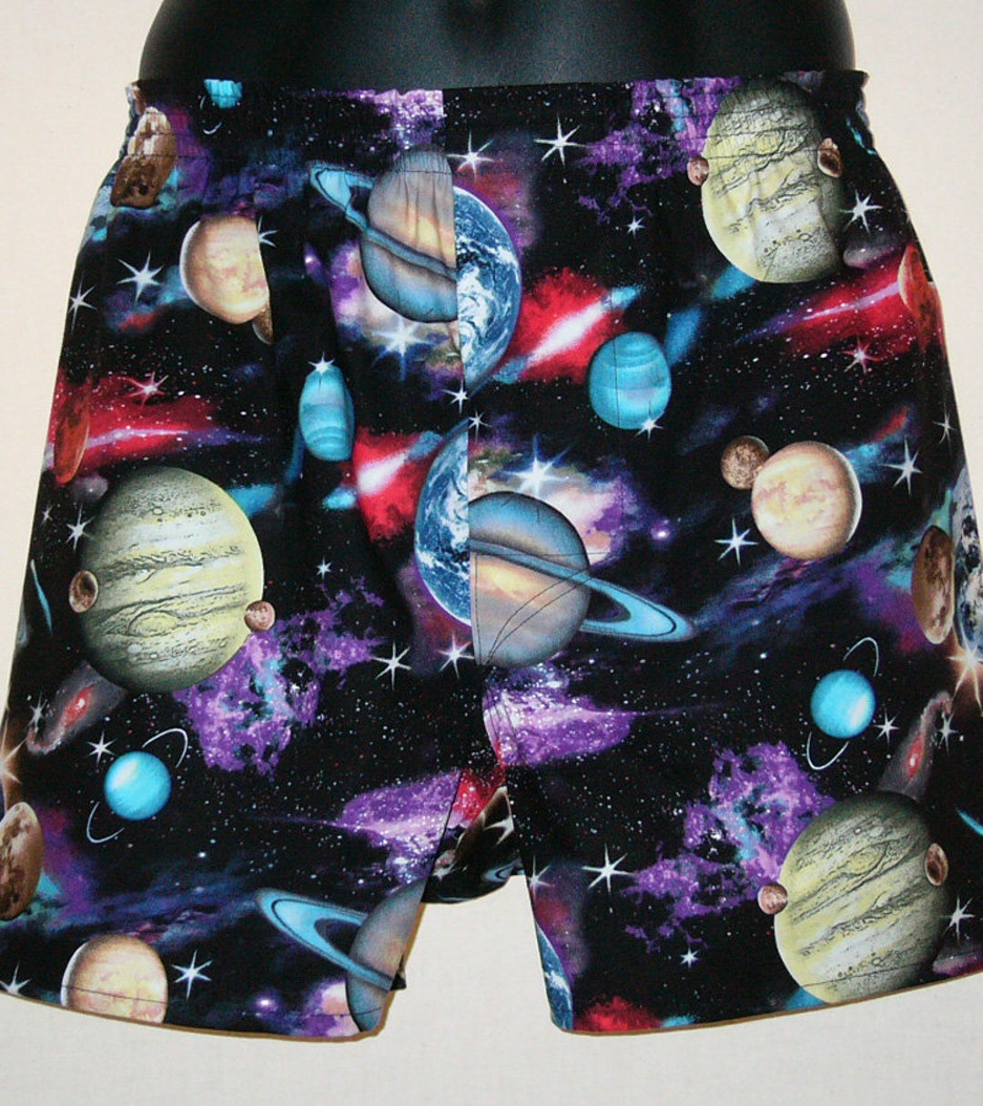PLANETS Cotton Boxers - Etsy