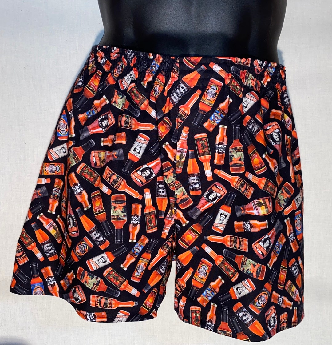 HOT SAUCE Cotton Boxers - Chilis, Peppers, Spicy, Ghost Chili, Jalapeno ...