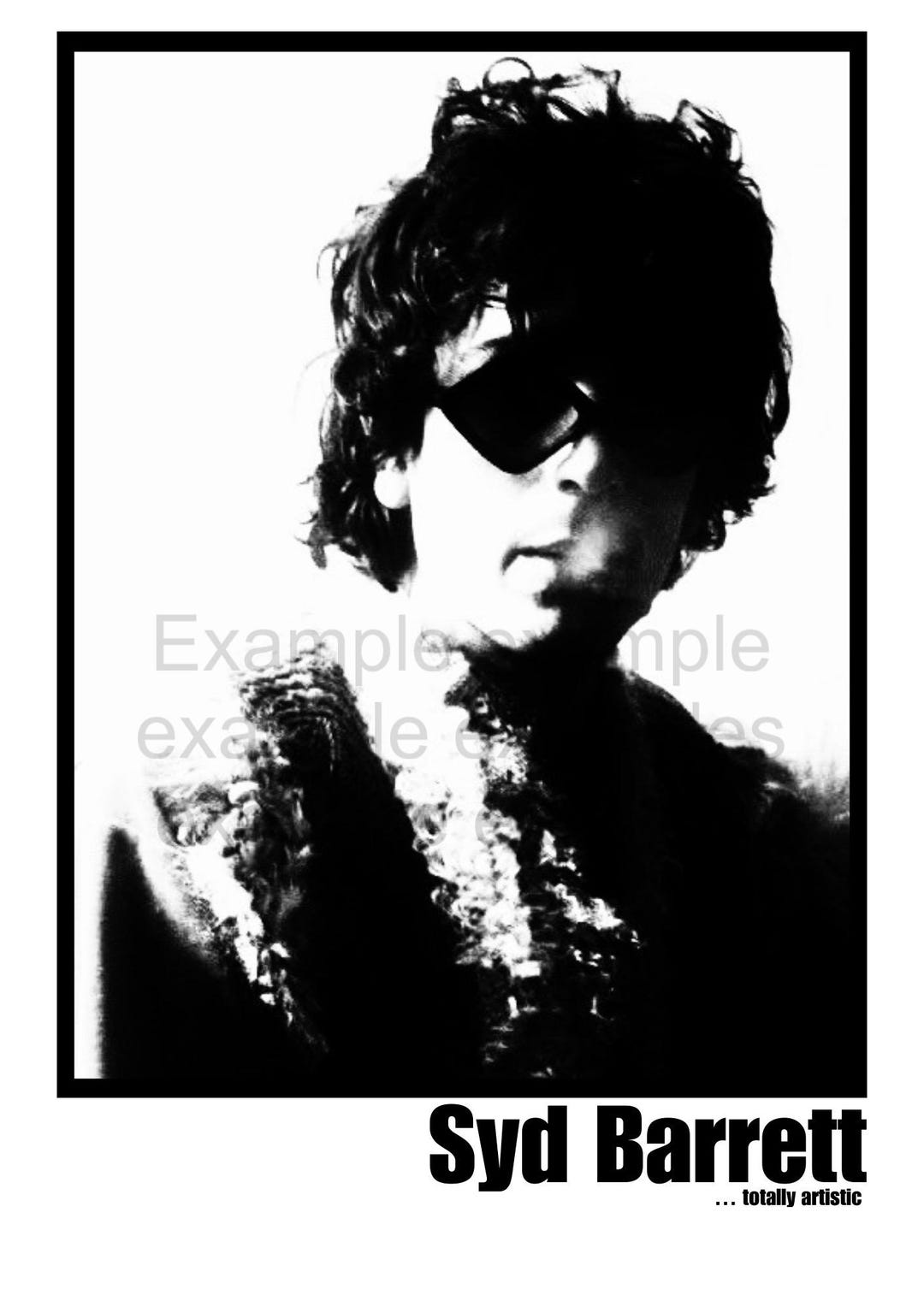Syd Barrett Pink Floyd Psych Handmade Print Music Poster Wall Art 60s ...