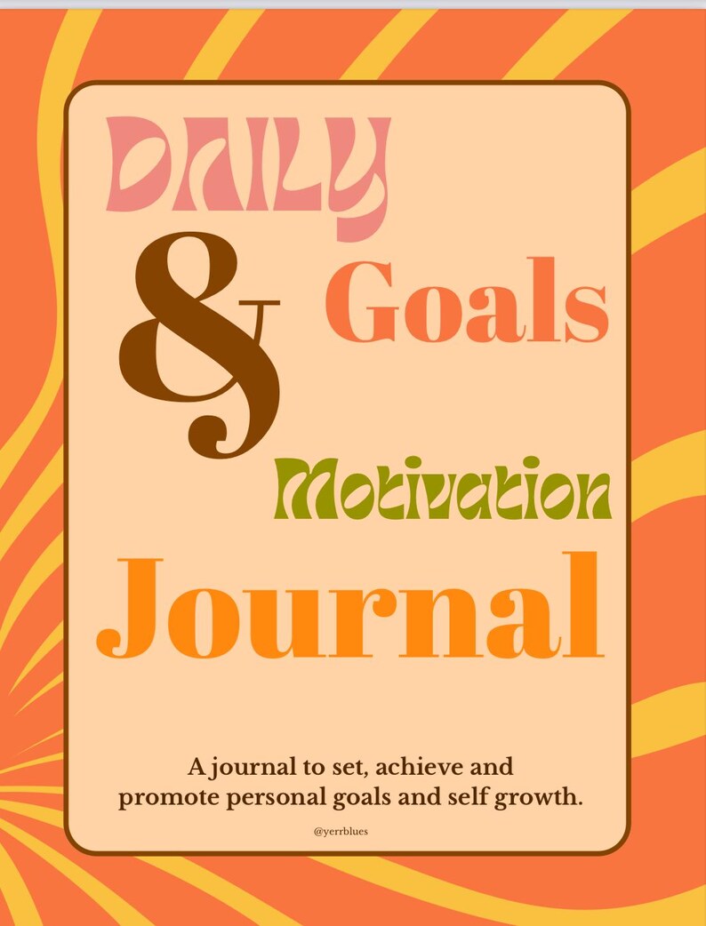VIRAL Printable Digital Download Daily Goal Journal Planner,daily ...