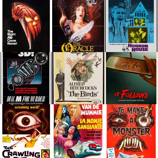 Horror Poster - Etsy