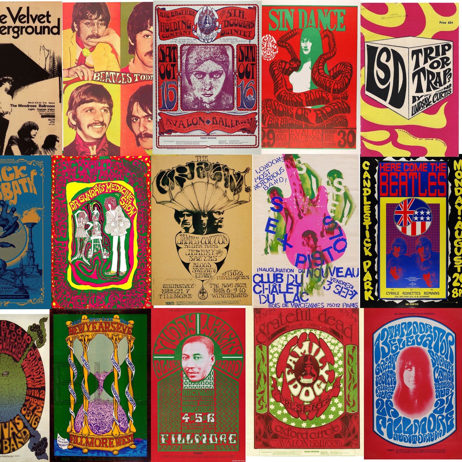 100+PCS RARE 60s70s80s Music Rock Posters, Beatles Vintage Concert ...