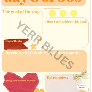 VIRAL Printable Digital Download Daily Goal Journal Planner,daily ...
