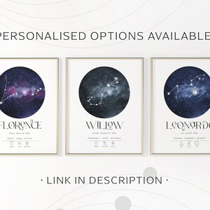 AQUARIUS Printable Wall Art Zodiac Star Sign Poster - Etsy