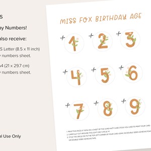 PRINTABLE Happy Birthday Card, Fox Birthday Card, Butterfly Birthday ...