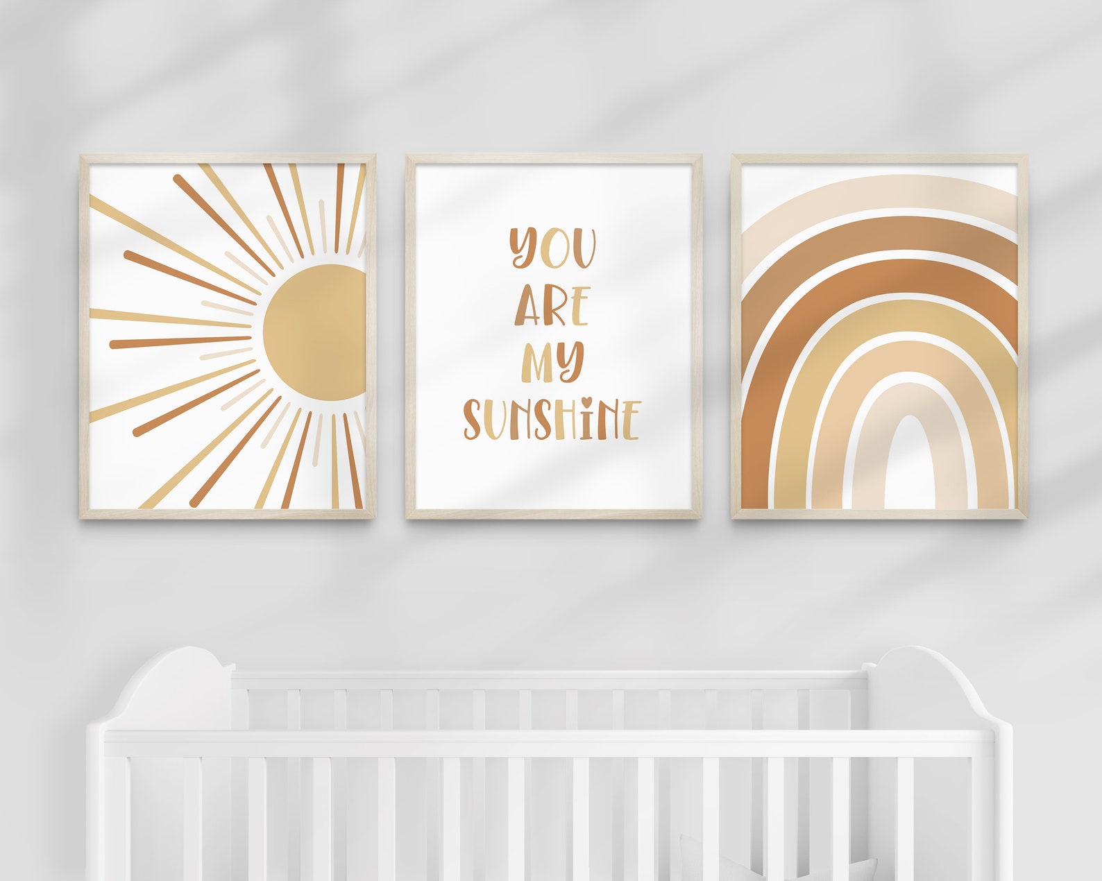 BOHO You Are My Sunshine Printable Wall Art Nursery Art Set - Etsy UK