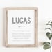 LUCAS Name Meaning Printable Wall Art, Character Traits, Strengths ...