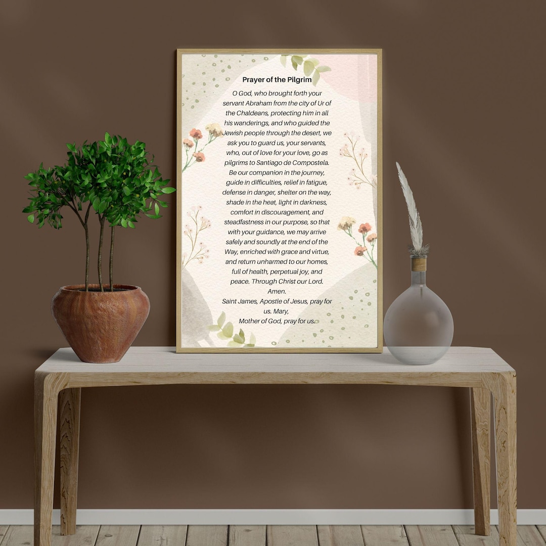 Prayer and Poem of the Pilgrim on the Camino De Santiago De Compostela ...